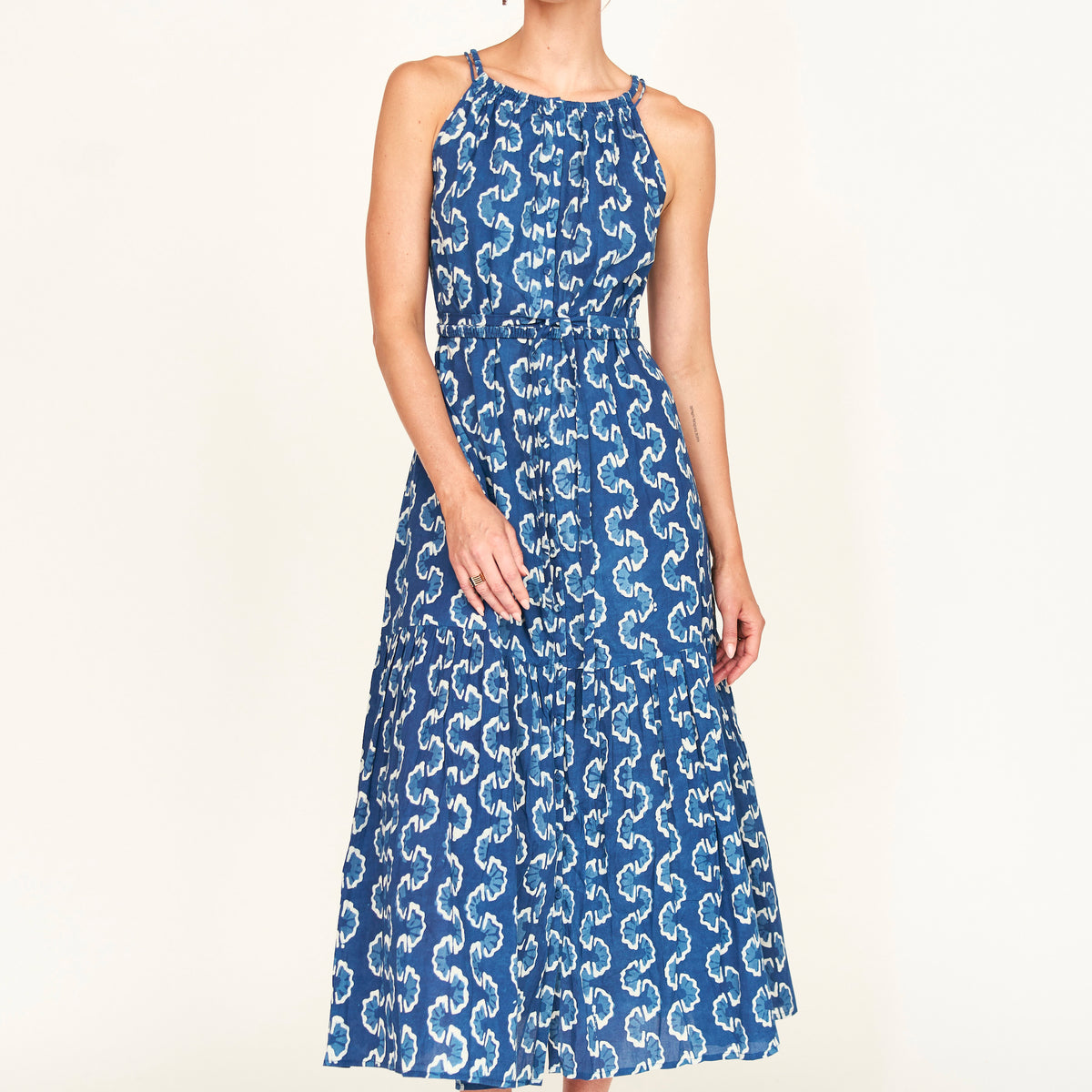 Corsica Sundress in Indigo Orchard Road – MIRTH