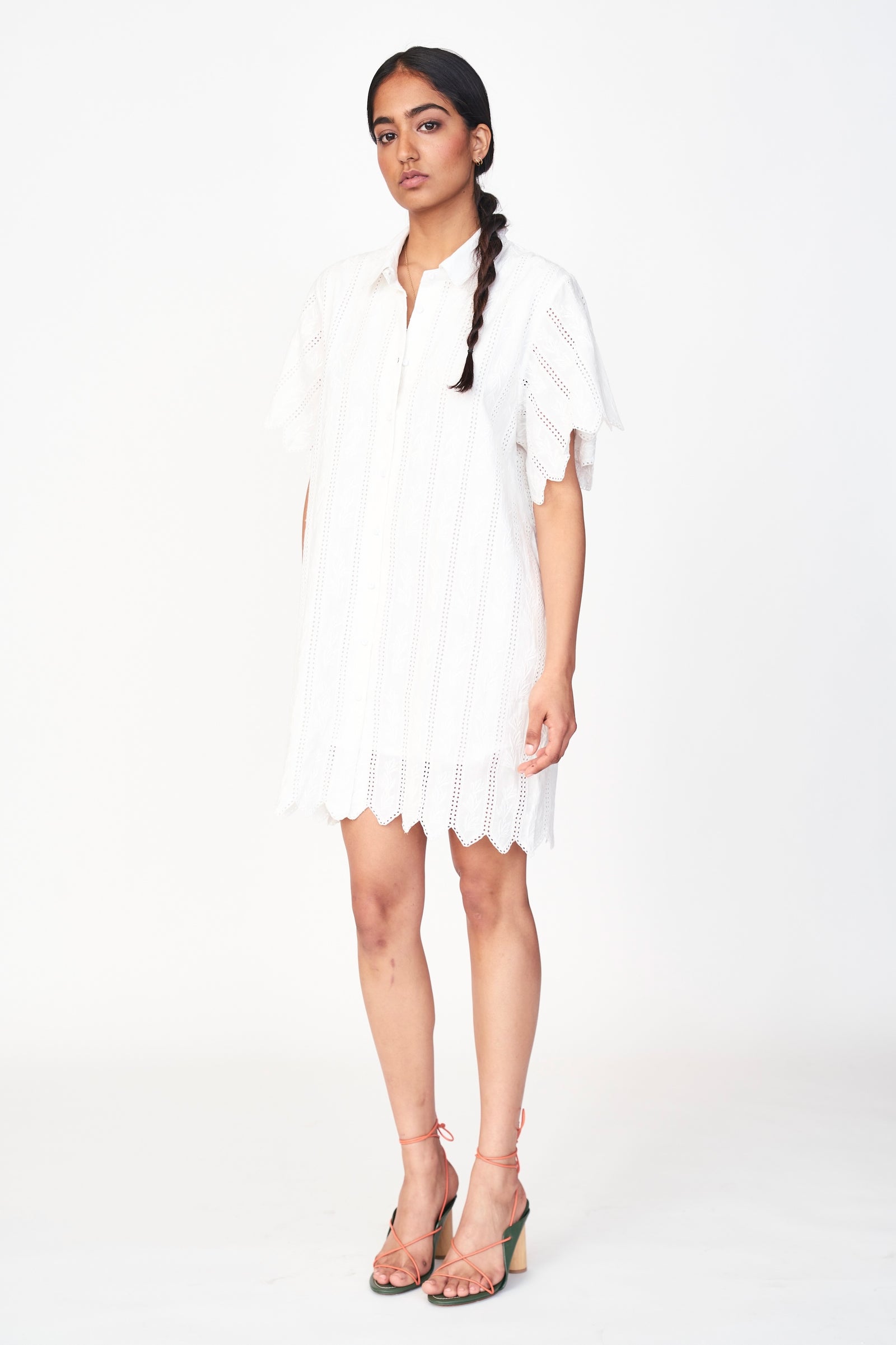 Harbour Dress in White Vine Eyelet – MIRTH